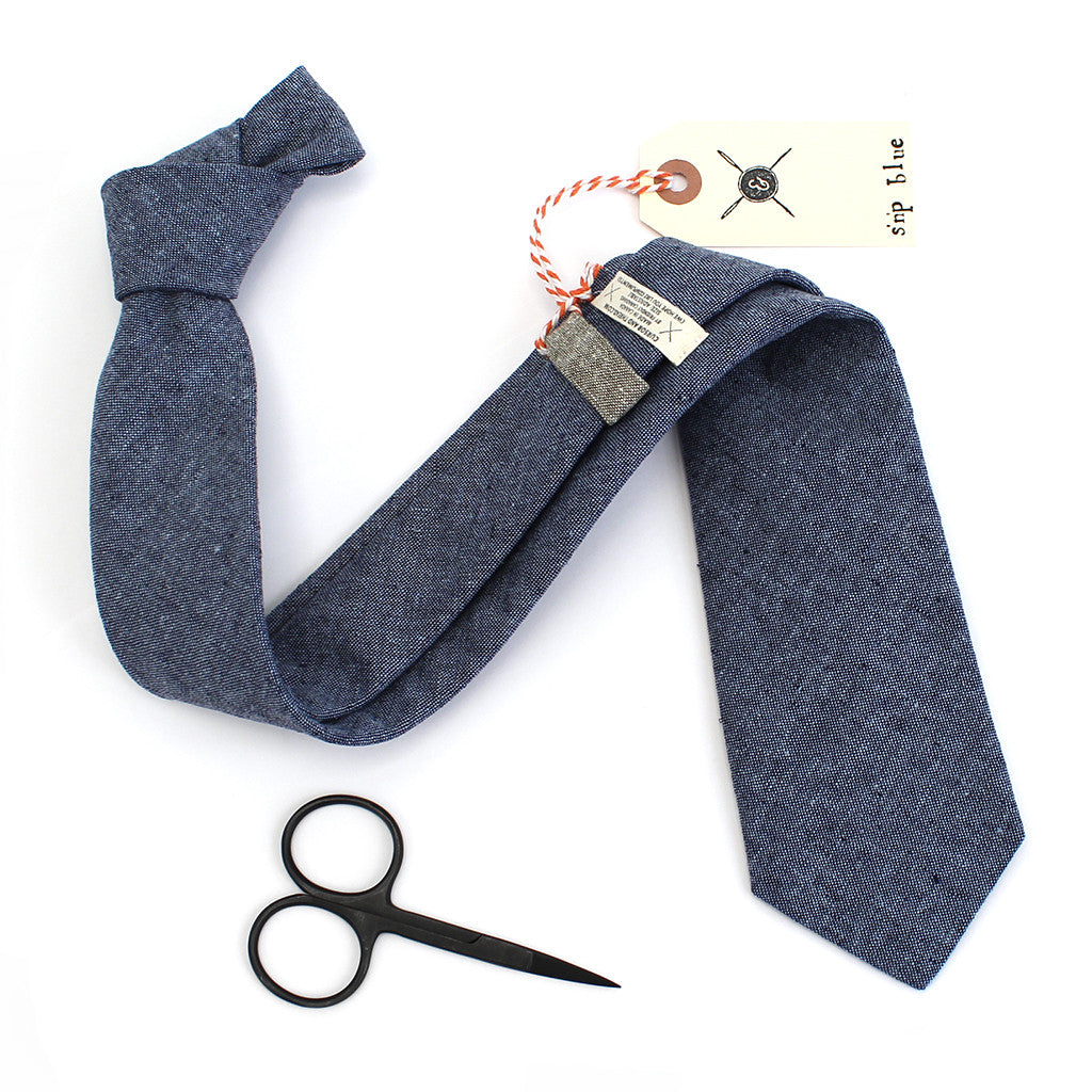 Linen Neckties handmade in Canada by Cursor & Thread