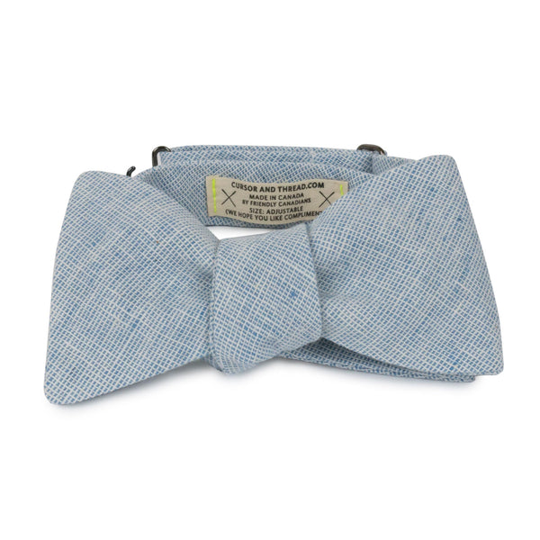Blue and Oat Hatch Bow Ties - Made in Canada (by people you'd like ...
